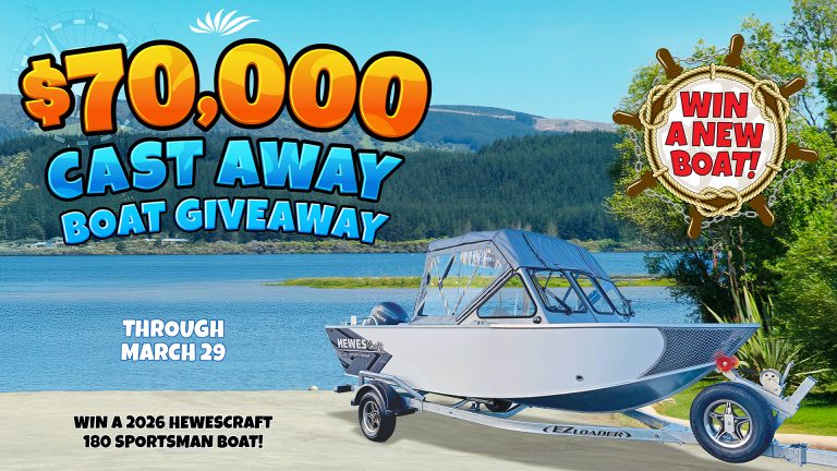 $70,000 Cast Away Boat Giveaway - Seven Feathers Casino